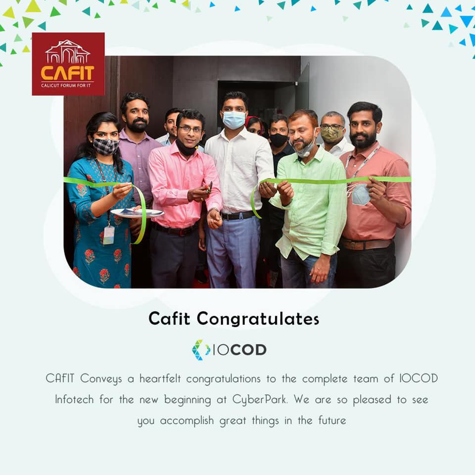 Cafit Congratulate Team Iocod Infotech Calicut Forum For It